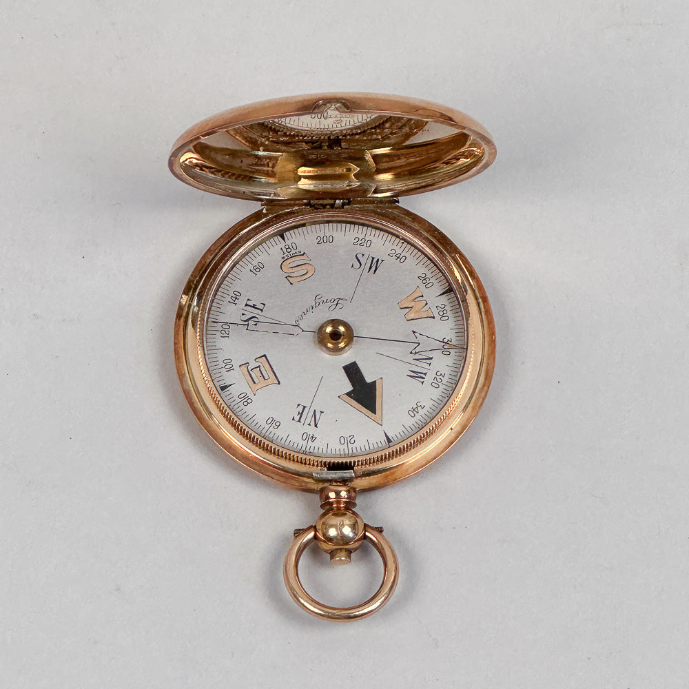 Antique 14k Gold Longines Pocket Compass – Paul Madden Antiques