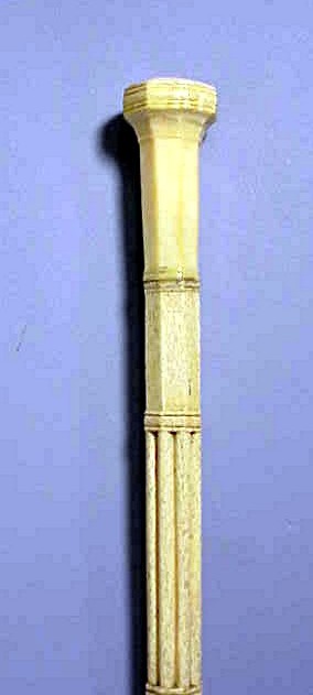 A very choice antique scrimshaw whalebone cane. – Paul Madden Antiques