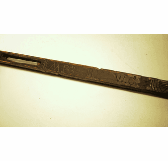 Antique carved and painted folk art cane – Paul Madden Antiques