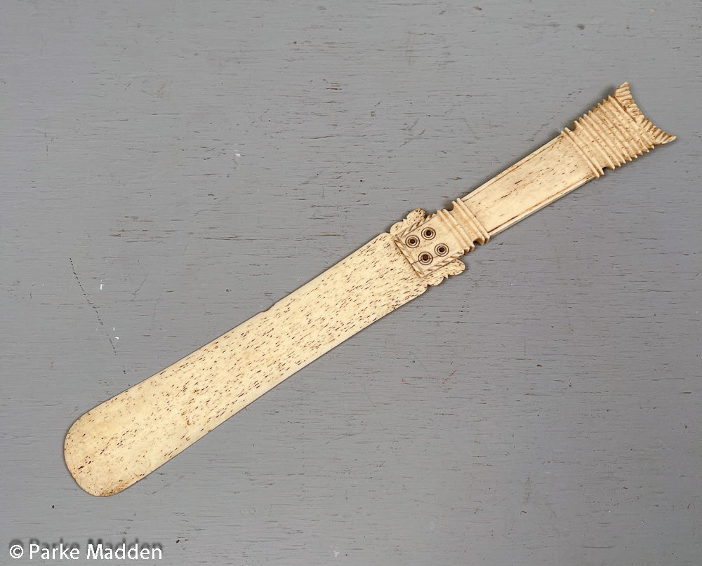 Antique Whalebone Library Tool – Paul Madden Antiques