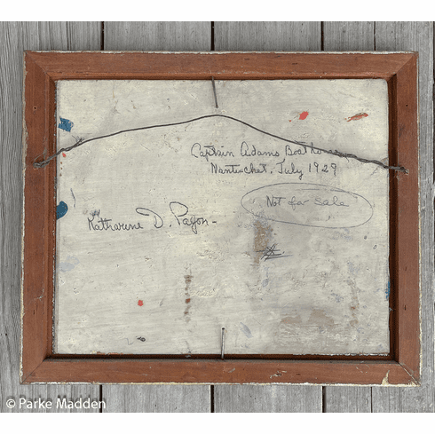 Capt. Adams Boathouse Painting by Katherine Pagan 1929 – Paul Madden ...