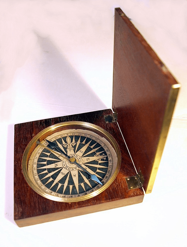 Choice and very rare American COMPASS by G. KING – Paul Madden Antiques