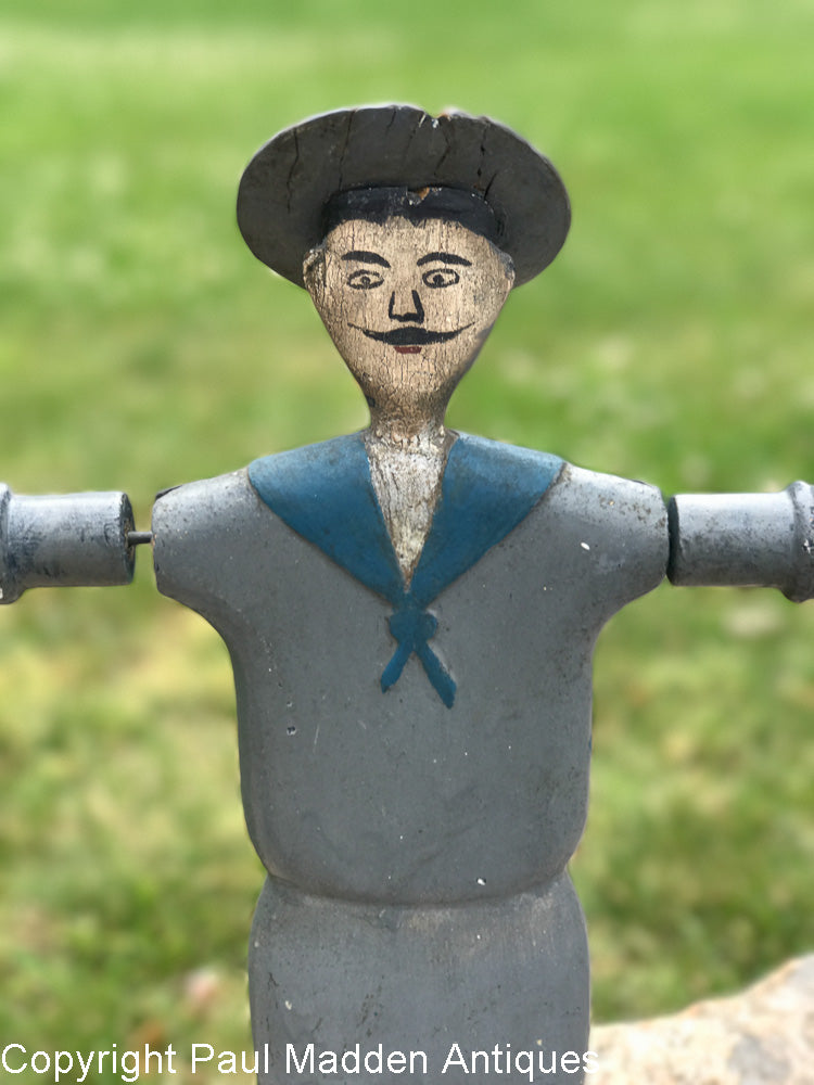 Nantucket Sailor Boy Whirligig by Frederick Ray – Paul Madden Antiques
