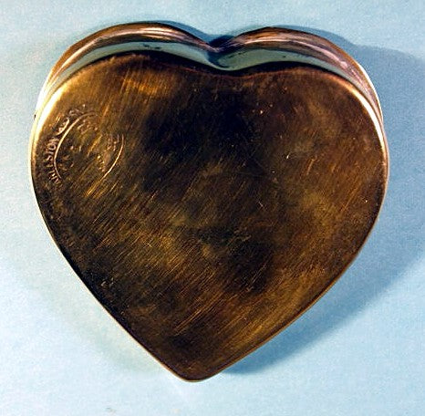 Vintage brass heart shaped box – Paul Madden Antiques