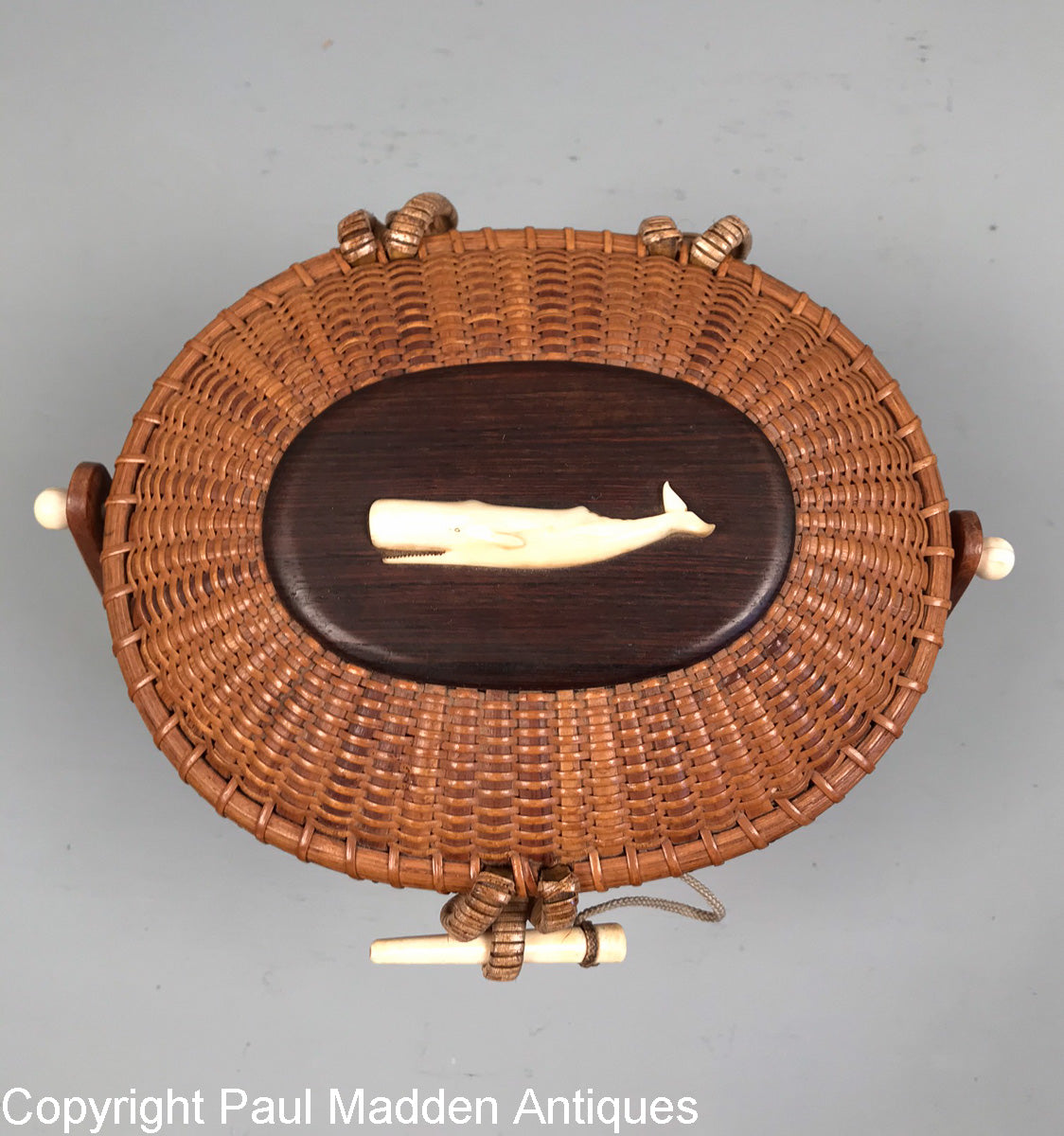 Vintage Nantucket Lightship Basket Purse by Sherwin Boyer – Paul Madden ...