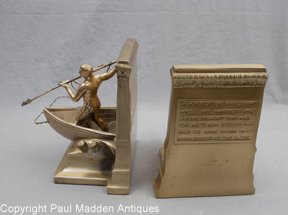Vintage New Bedford Harpooner Bookends – Paul Madden Antiques